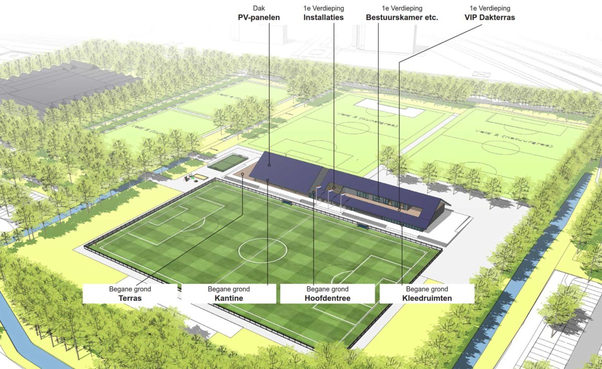 Sportaccommodatie ZVC '22 Zaandam - BBHD architecten & ingenieurs
